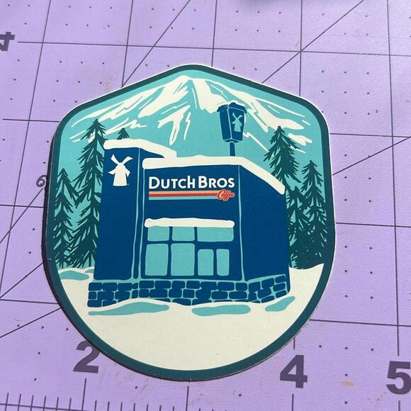 Dutch Bros | Other | Dutch Bros Snowy Stand Sticker | Poshmark